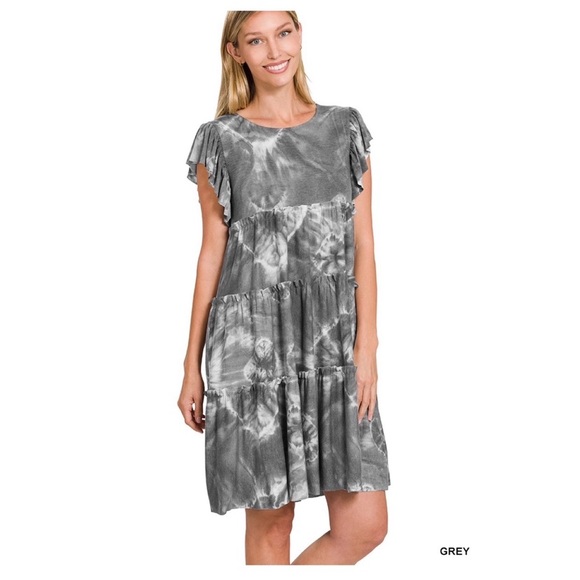 A Girl Thing | Dresses | 5 Start 286 Tiered Dress With Ruffled Sleeves ...